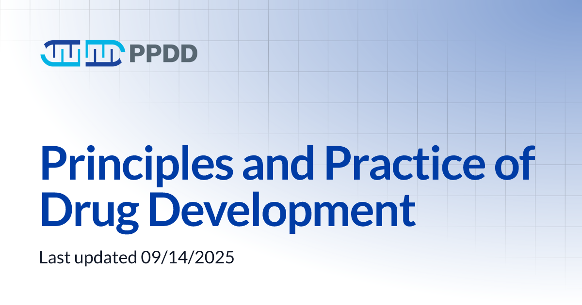 Principles and Practice of Drug Development | PPDD2025